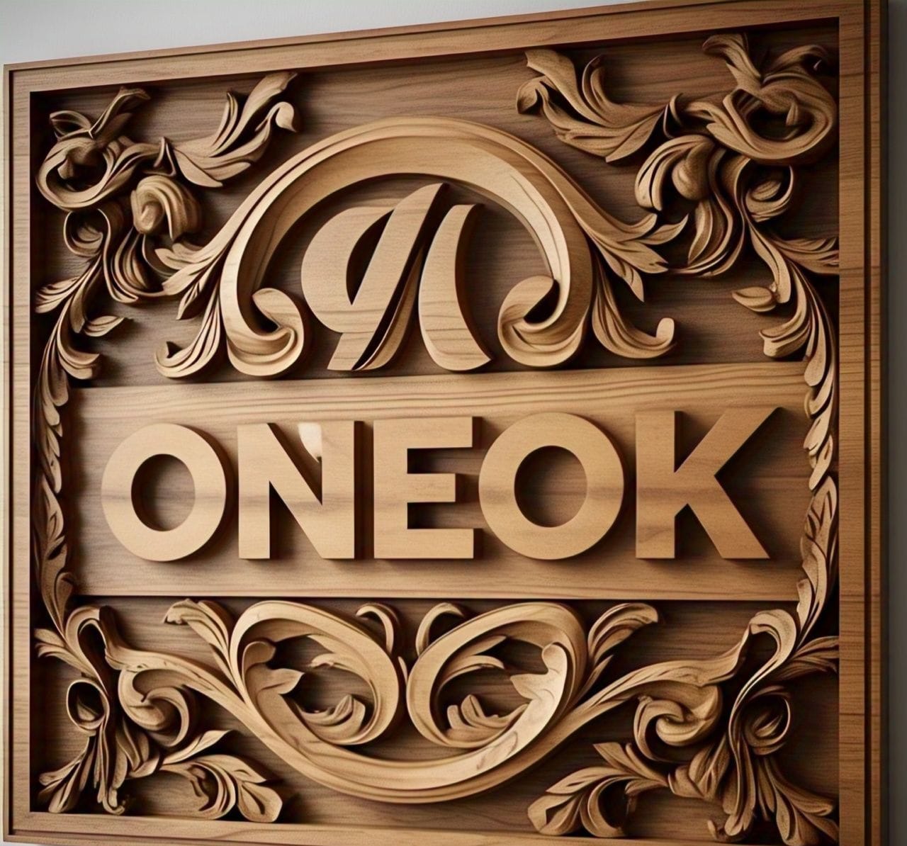 Handcrafted Wooden Oneok Logo 2025 – Rajghar