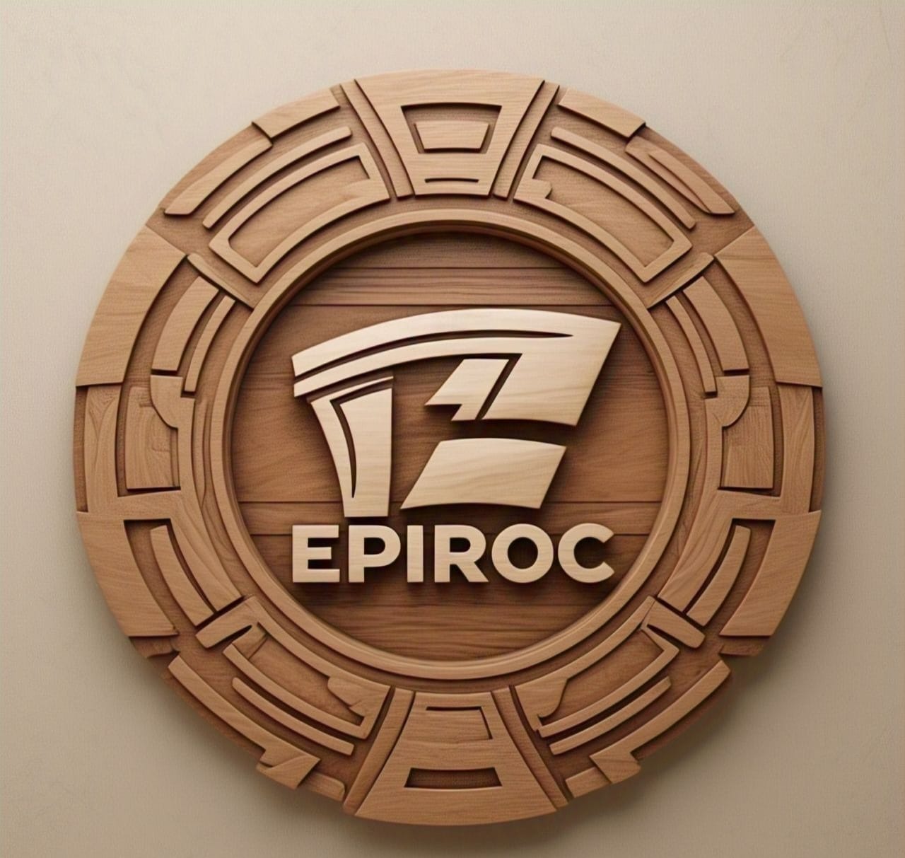 Epiroc Wooden Logo 2025 – Rajghar