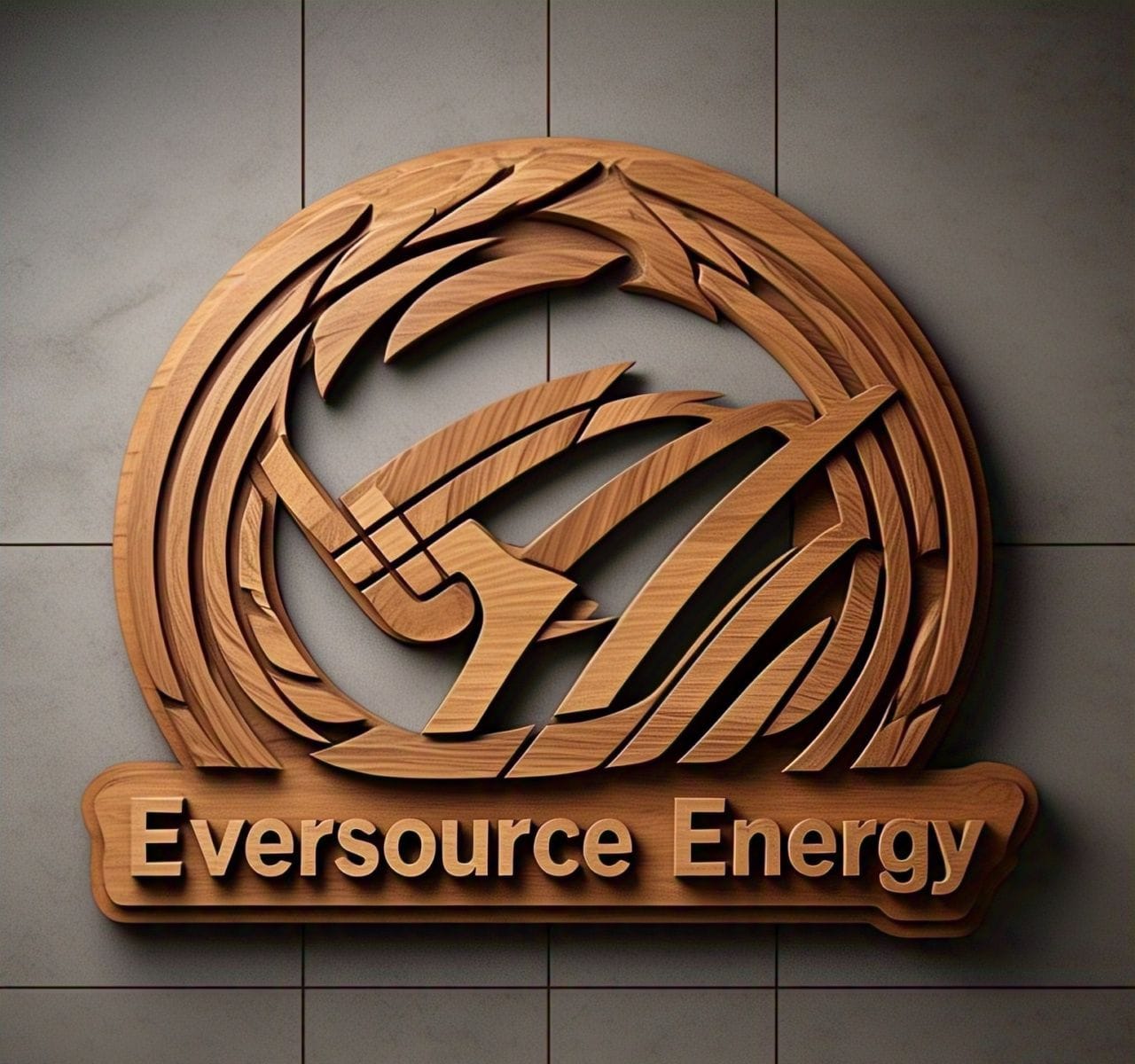 Handcrafted Wooden Eversource Energy Logo 2025 – Rajghar