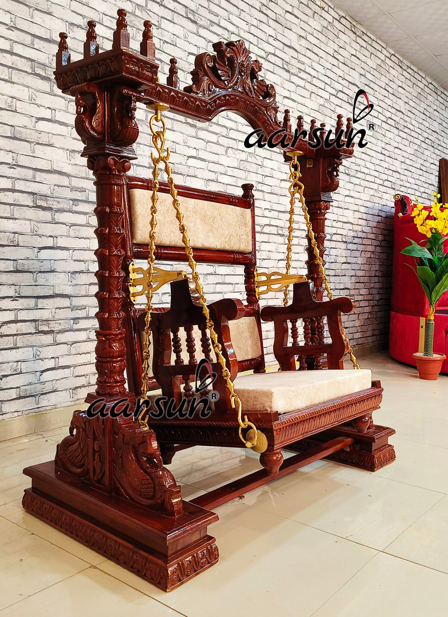 2-in-1 Wooden Cradle & Swing for Janmashtami | Rajghar - Premium Wooden ...