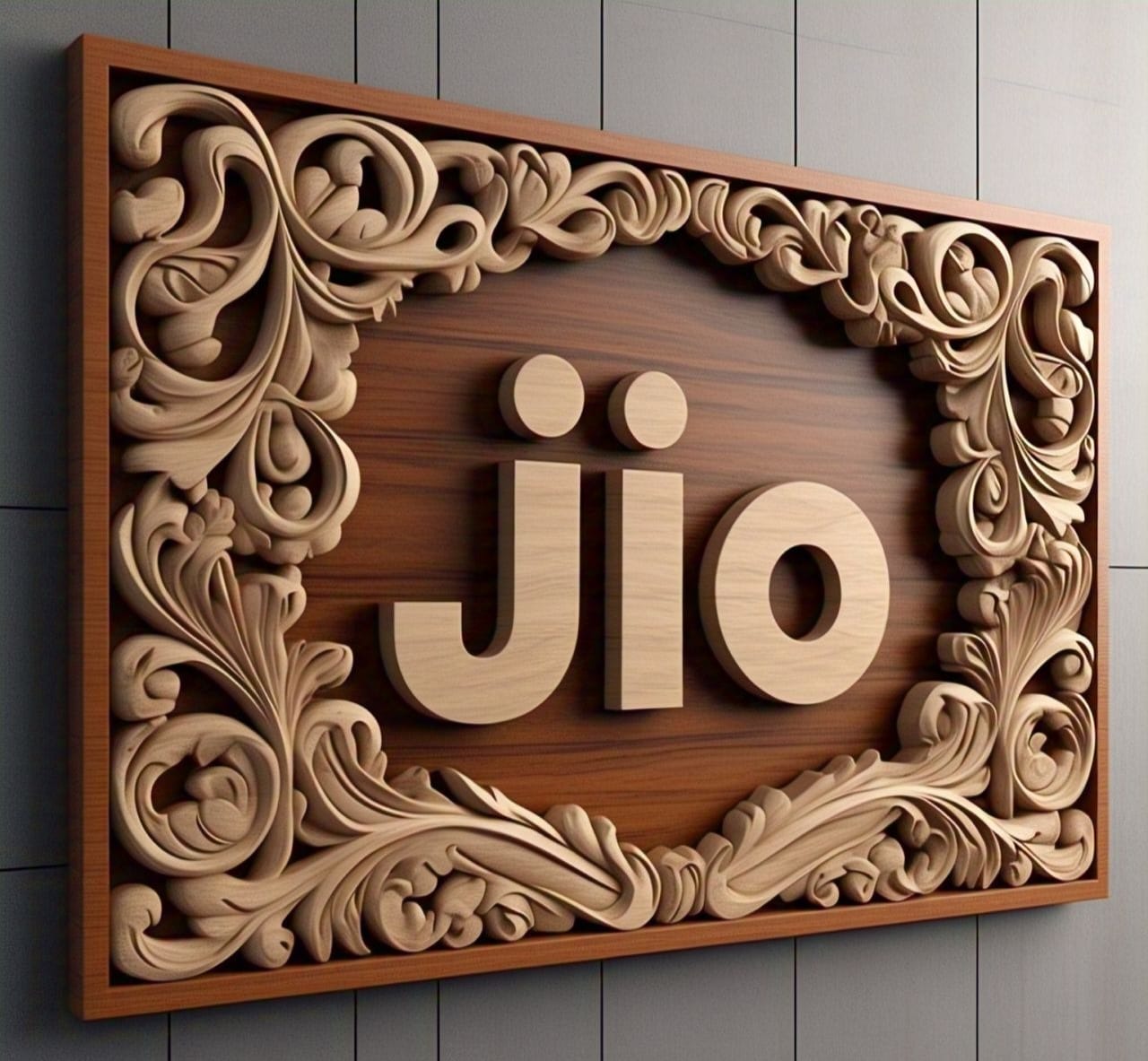 Modern Wooden Jio Art 2025 – Rajghar
