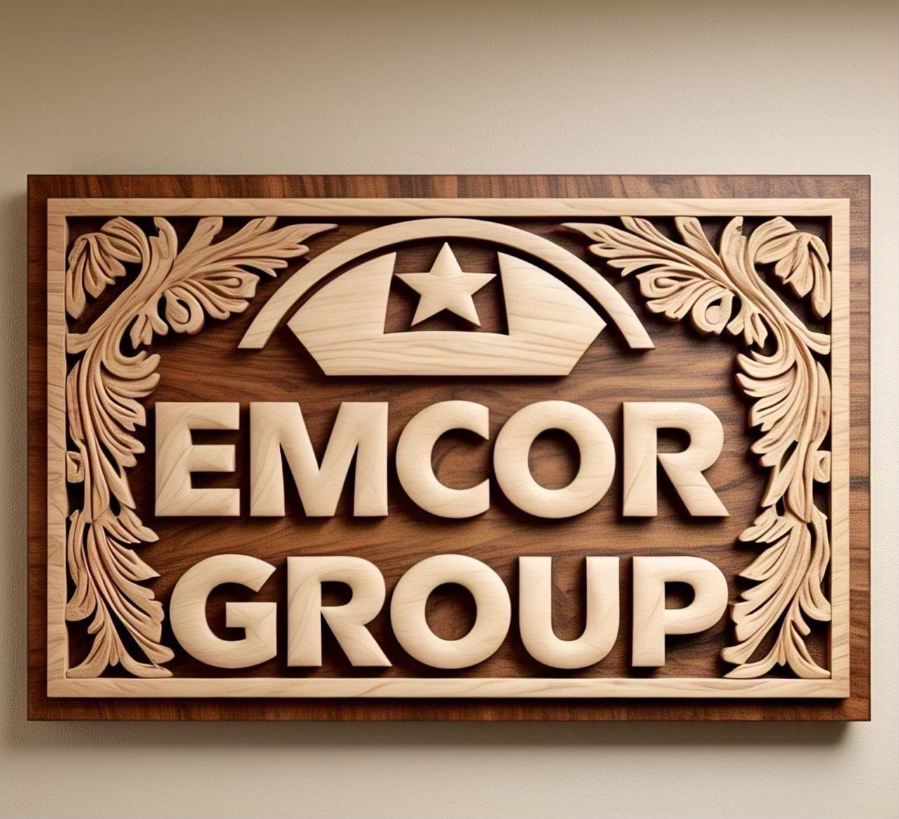Emcor Group Crafting Excellence in Wooden Logos for 2025 – Rajghar