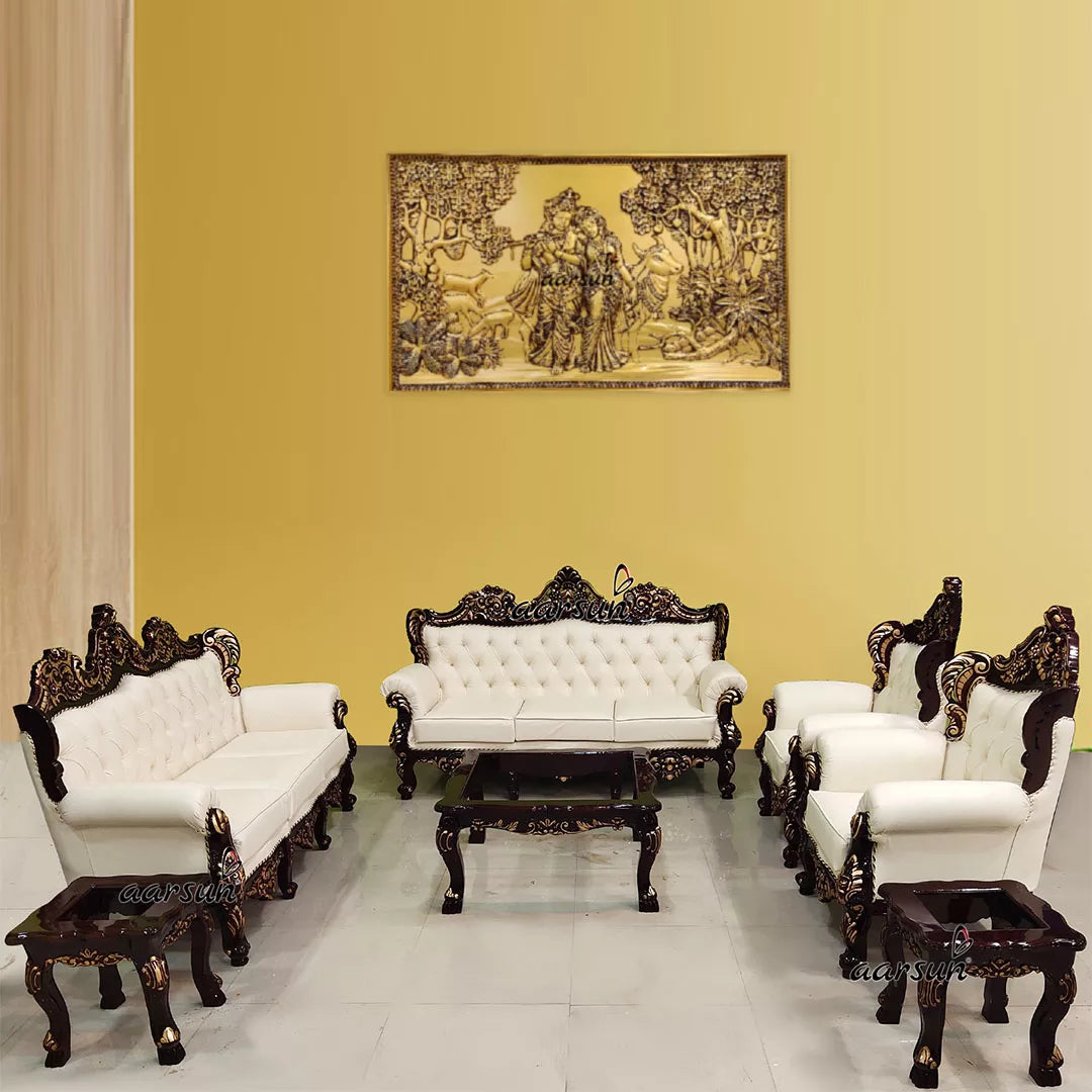 Modern Dual Shade Sofa Set (2025) | Rajghar - Premium Wooden Furniture