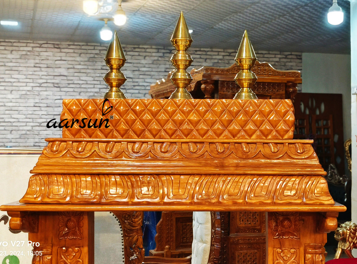 Wooden Temple in Frame Design – Rajghar