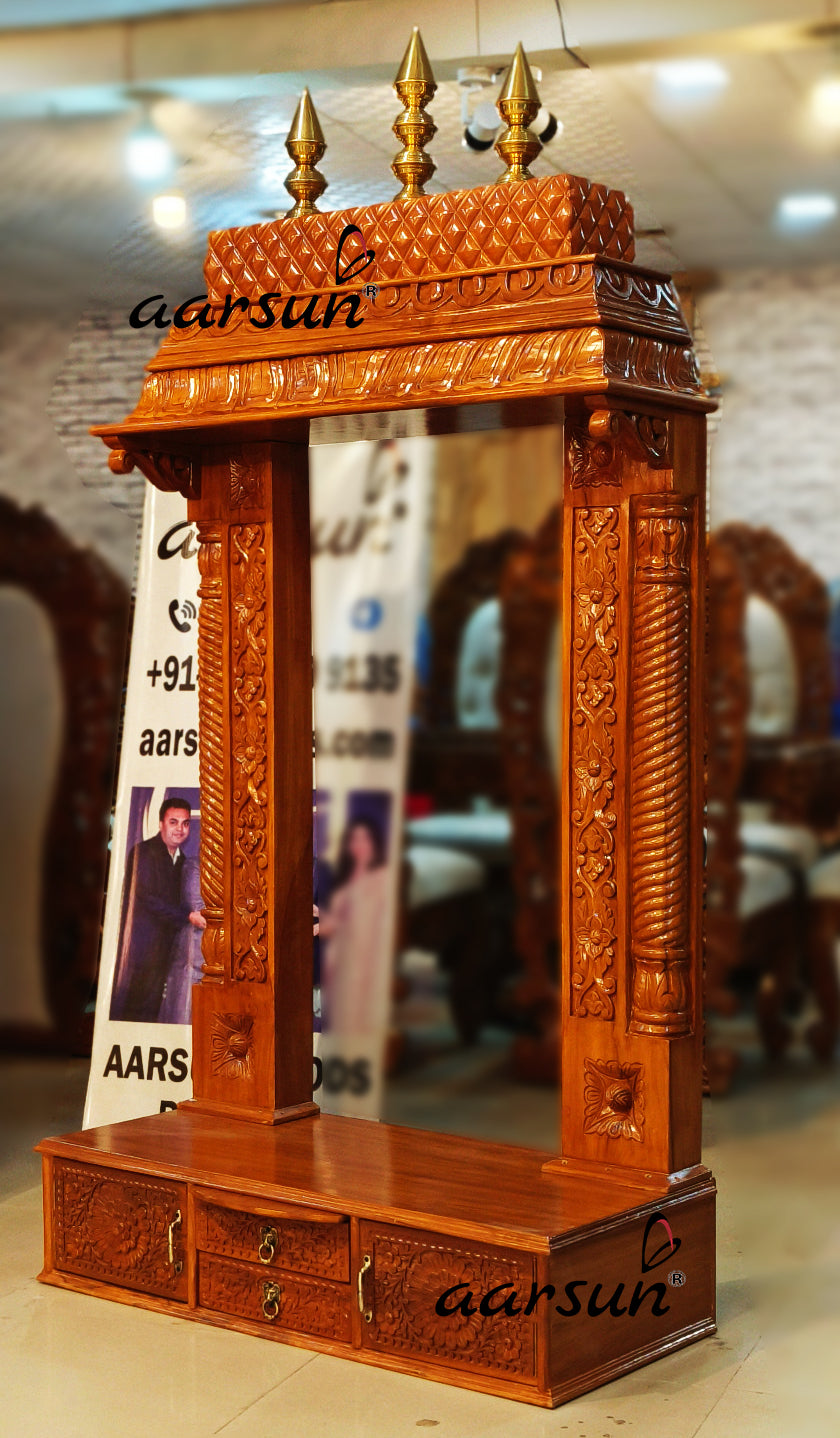 Wooden Temple in Frame Design – Rajghar