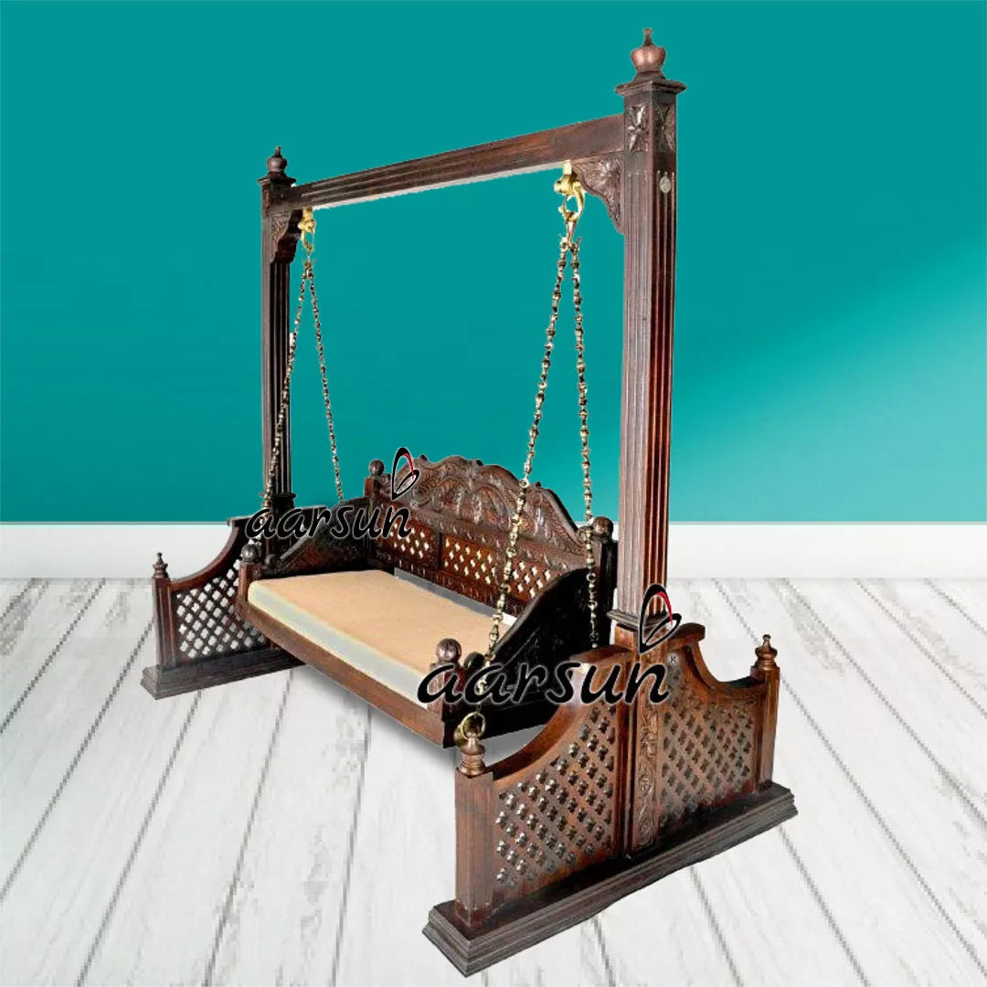 Luxury Teak Wood Swing (SWG-0050) in 2025 – Rajghar