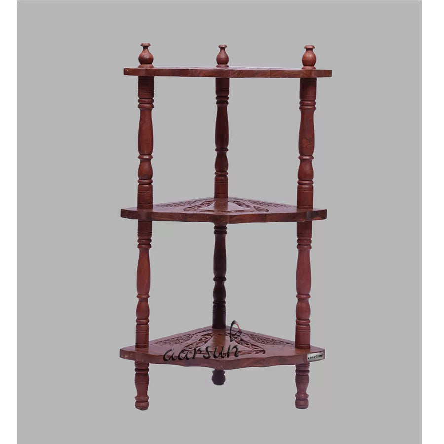 Handcrafted Wooden Corner Stand (COR-0015) in 2025 – Rajghar