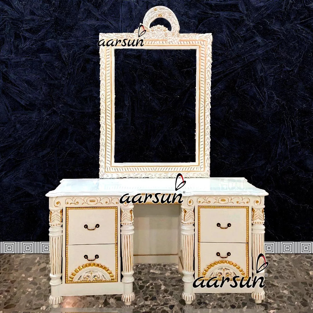 Modern Wooden Dressing Table: 2025 Design – Rajghar