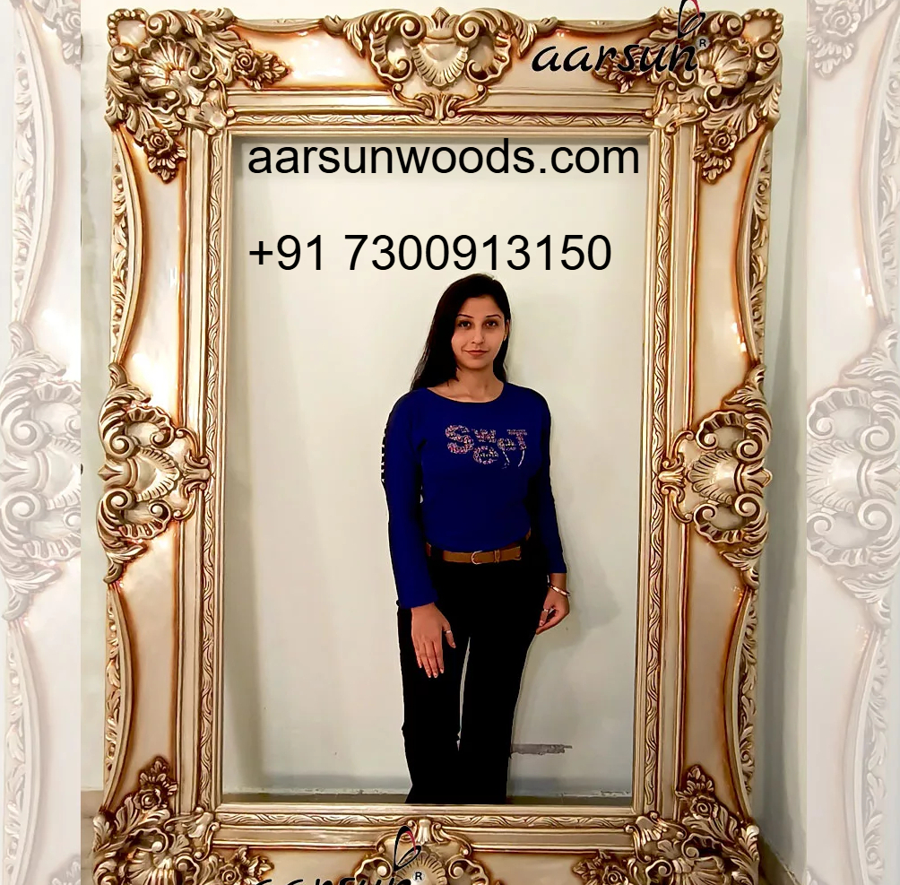Majestic Reflections Royal Mirror Frame 2025 | Rajghar - Premium Wooden ...
