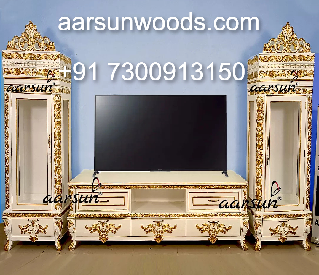 Modern Display and TV Unit Combo for Living Rooms 2025 | Rajghar ...