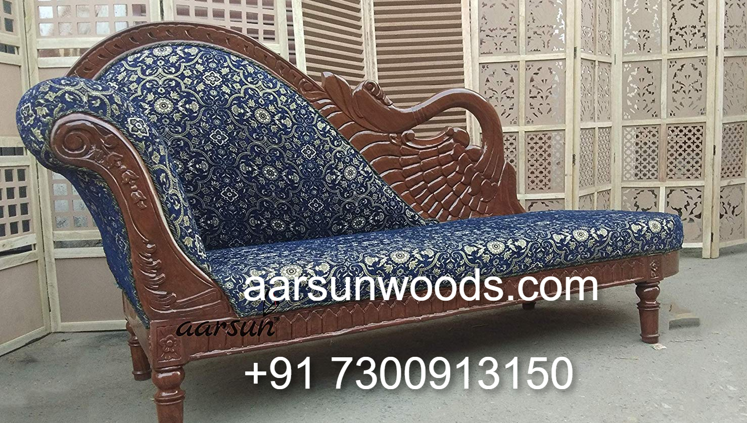 Grand Maharaja Style Teak Wood Sofa – Royal Heritage Design 2025 ...