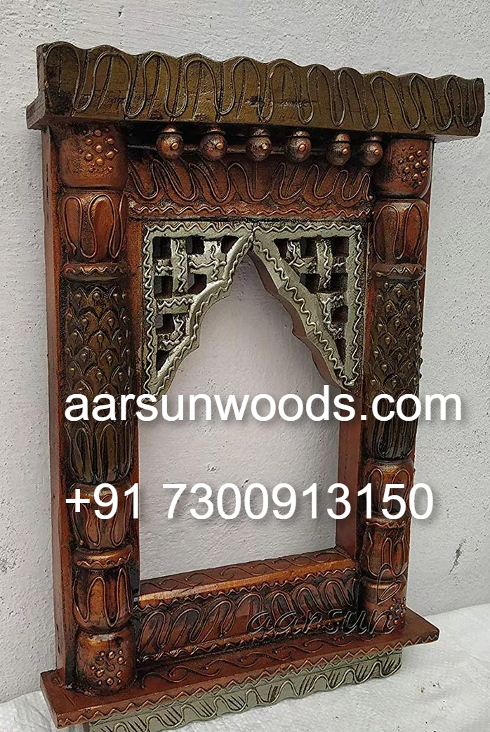 Royal Rajasthani Jharokha Frame in Wood 2025 | Rajghar - Premium Wooden ...