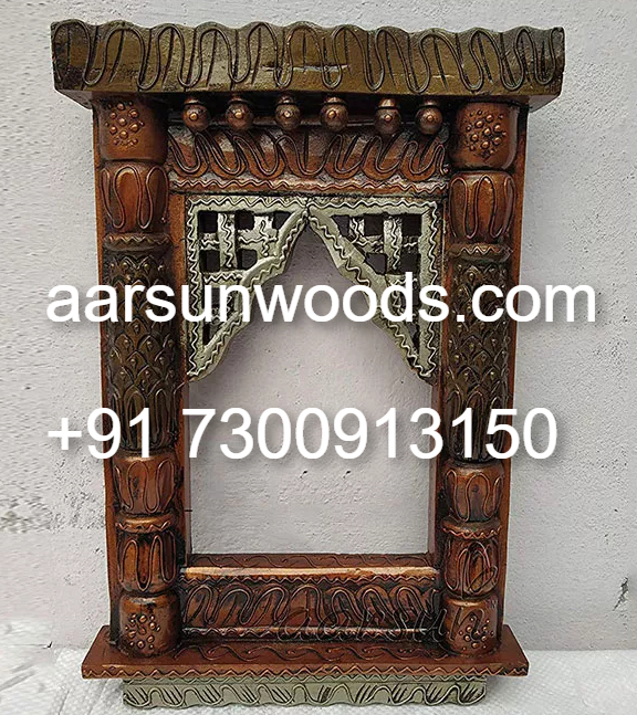 Royal Rajasthani Jharokha Frame in Wood 2025 | Rajghar - Premium Wooden ...